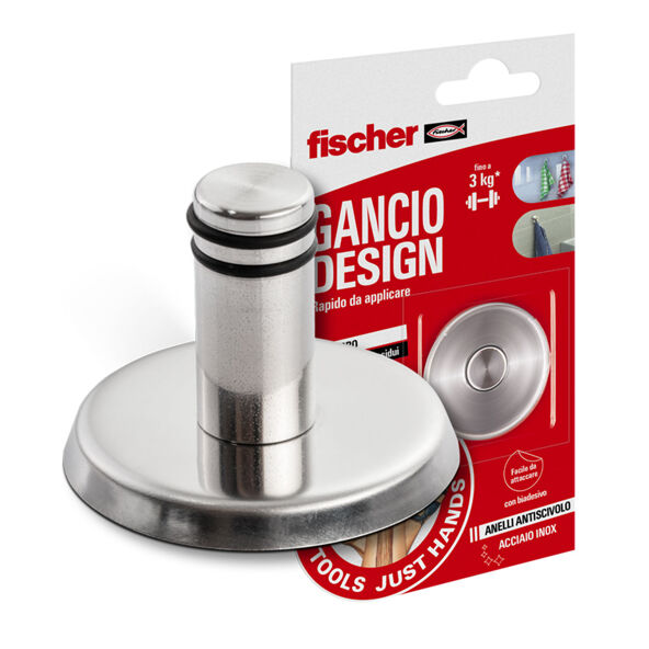 Ganci adesivi in acciaio - fischer