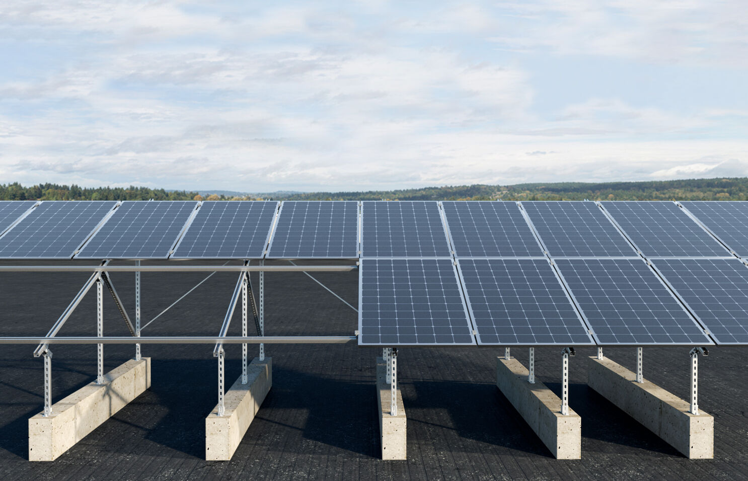 Flat roofs with steel profiles structures - fischer international