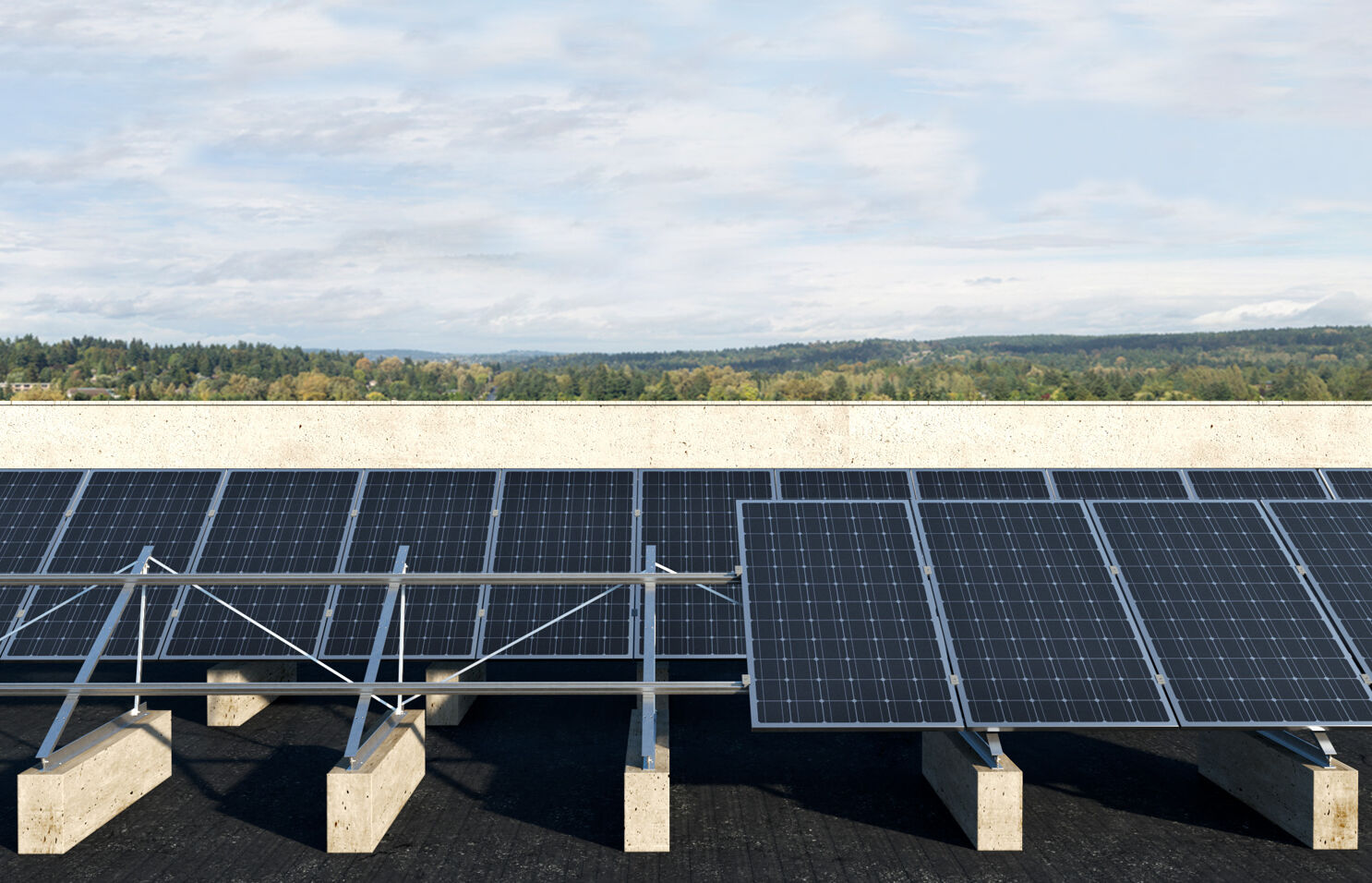 Sistemi di fissaggio per pannelli fotovoltaici su tetti piani - fischer