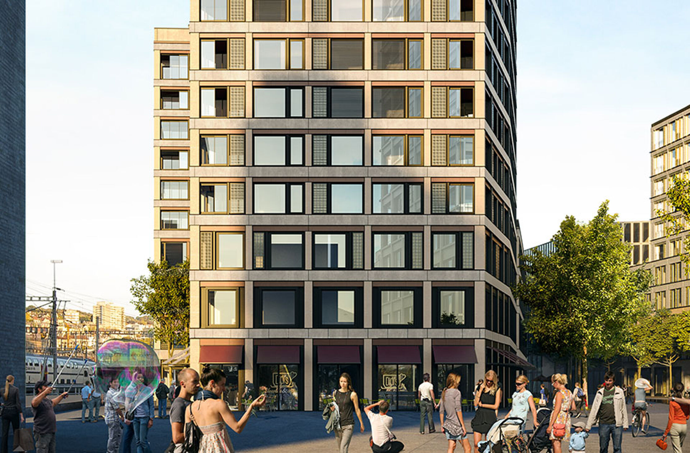 Fischer undercut anchors secure building facades in Europaallee ...