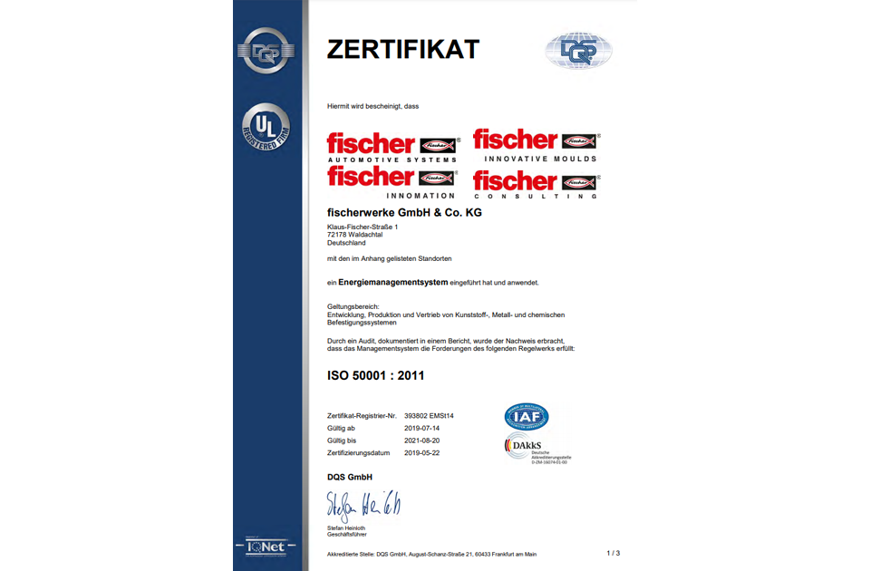 DIN-Zertifikate - fischer international