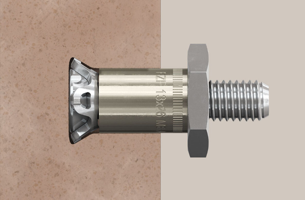 Concealed fixing - undercut - fischer fixings