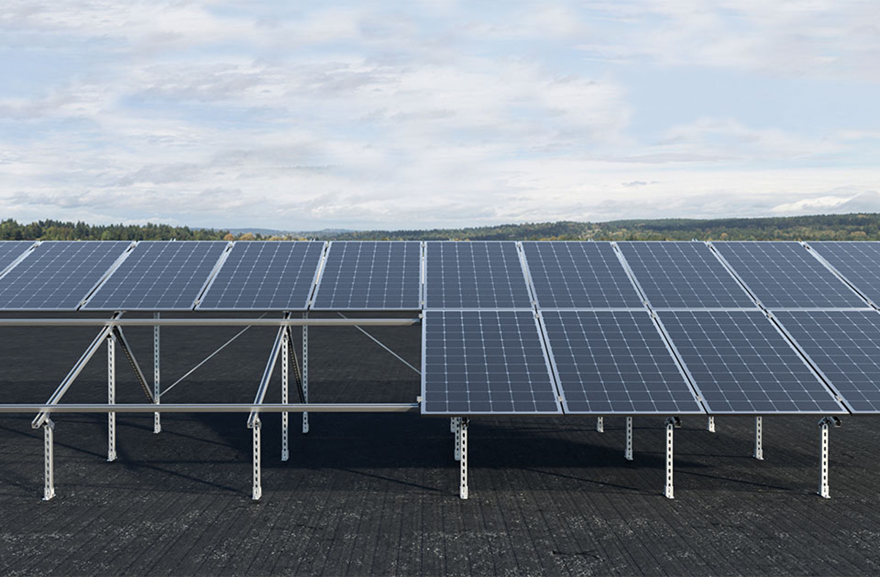 Flat roofs with steel profiles structures - fischer international