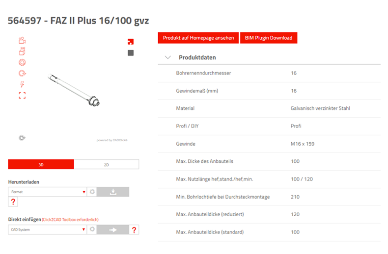 Planner - fischer fixings