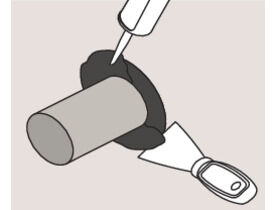 Intumescent Graphite Mastic FiGM - fischer fixings