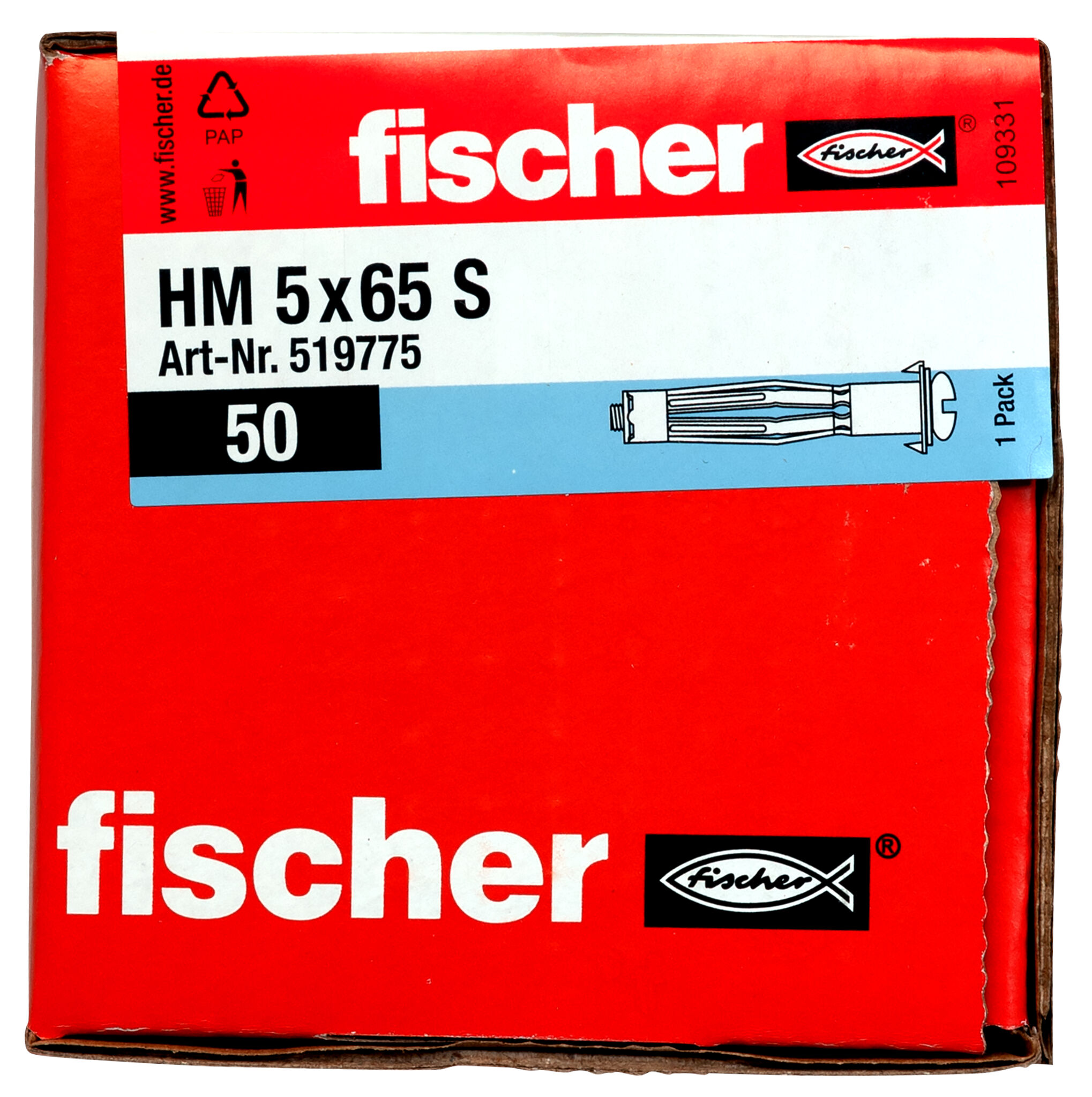 fischer Metal cavity fixing HM 5 x 65 S with metric screw
