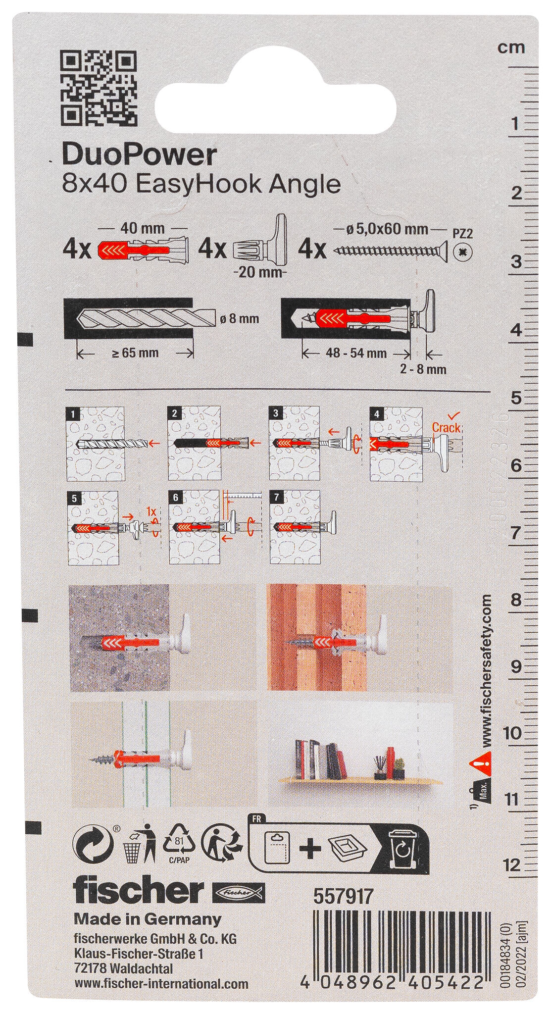 fischer EasyHook Angle DuoPower 8 x 40 K NV