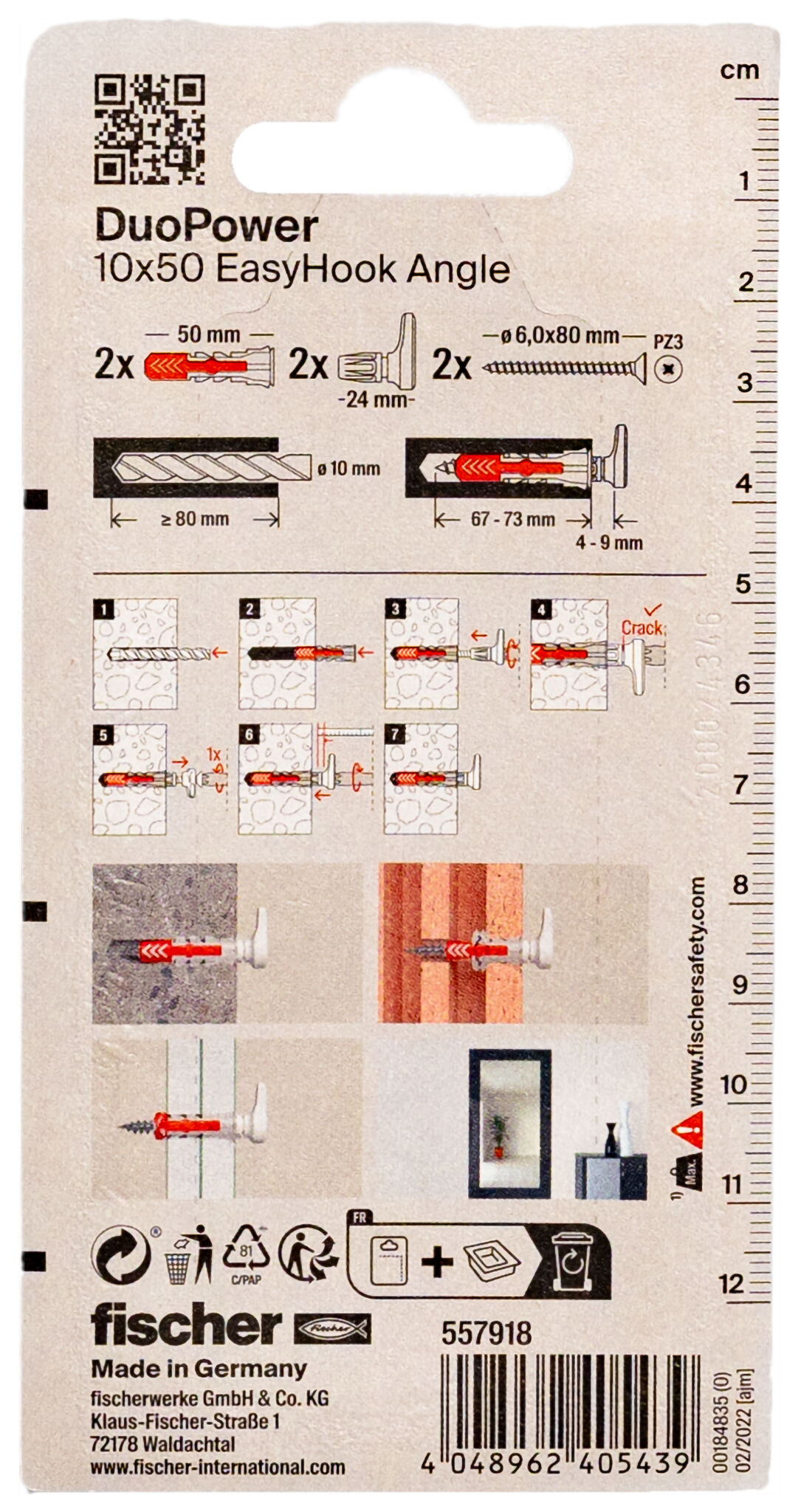 fischer EasyHook Angle DuoPower 10 x 50 K