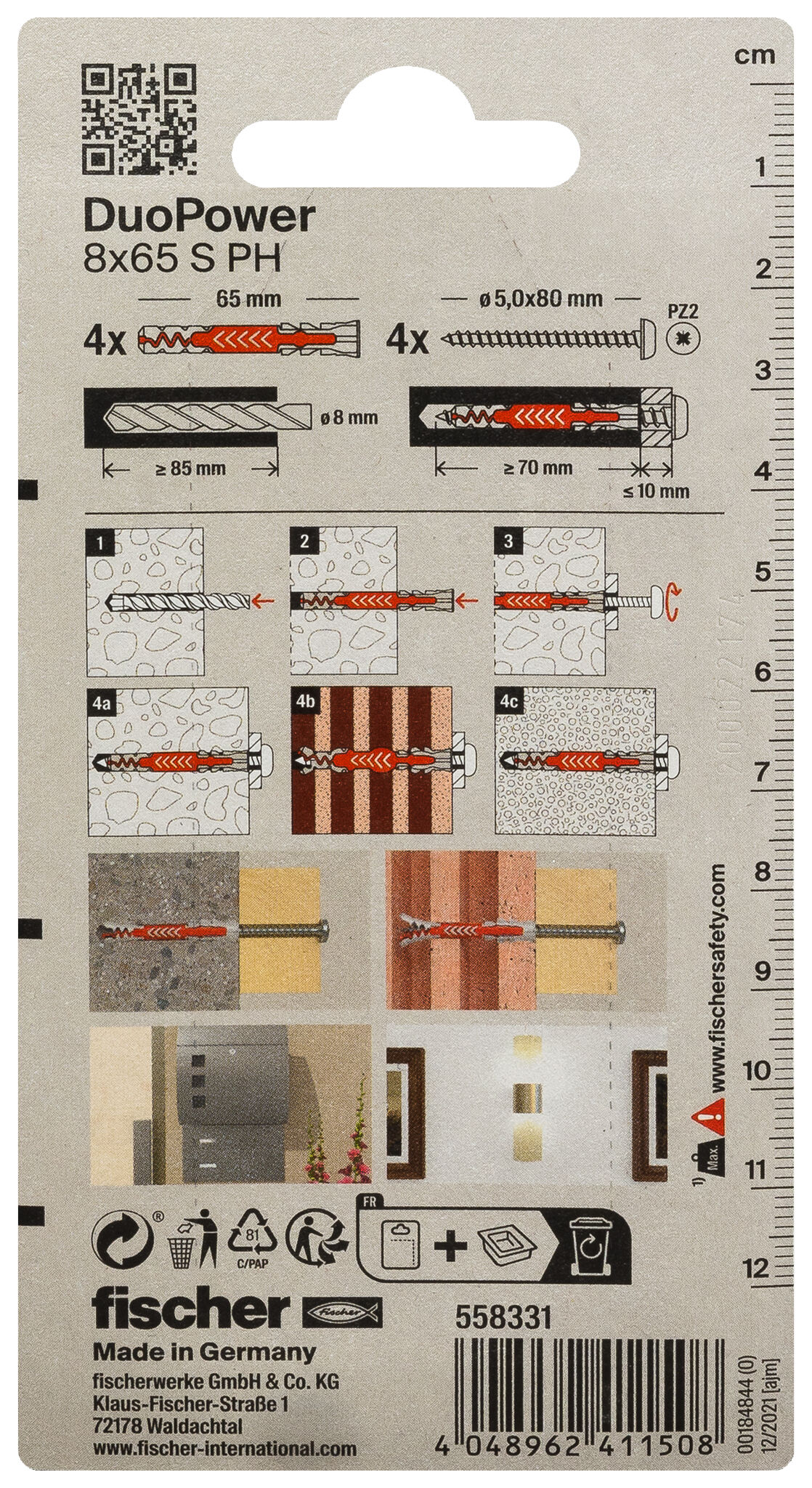 fischer DuoPower 8 x 65 S PH