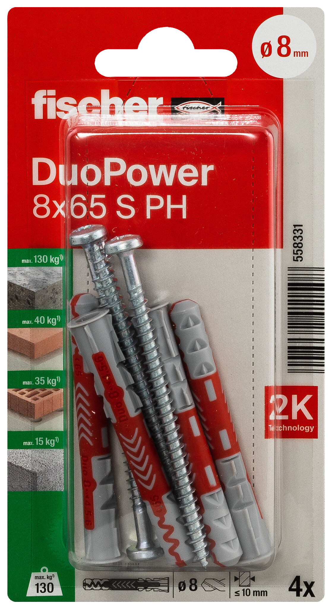 fischer DuoPower 8 x 65 S PH