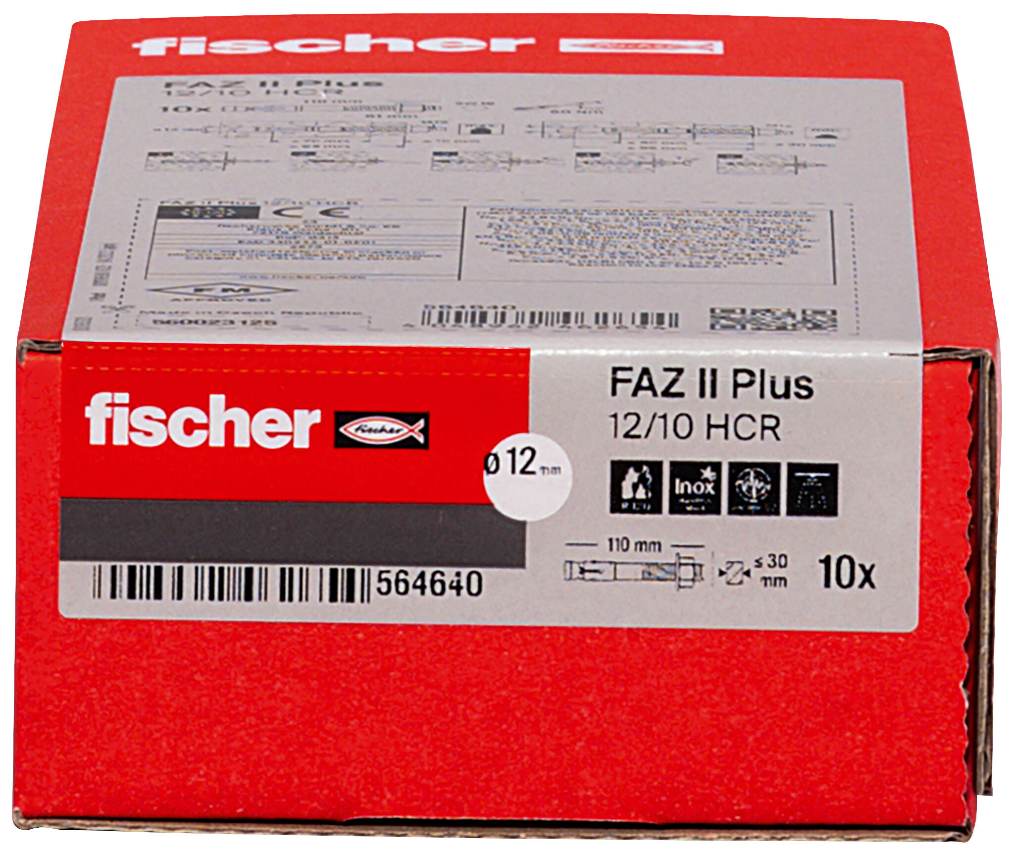 fischer Bolzenanker FAZ II Plus 12/10 HCR hochkorrosionsbeständiger Stahl