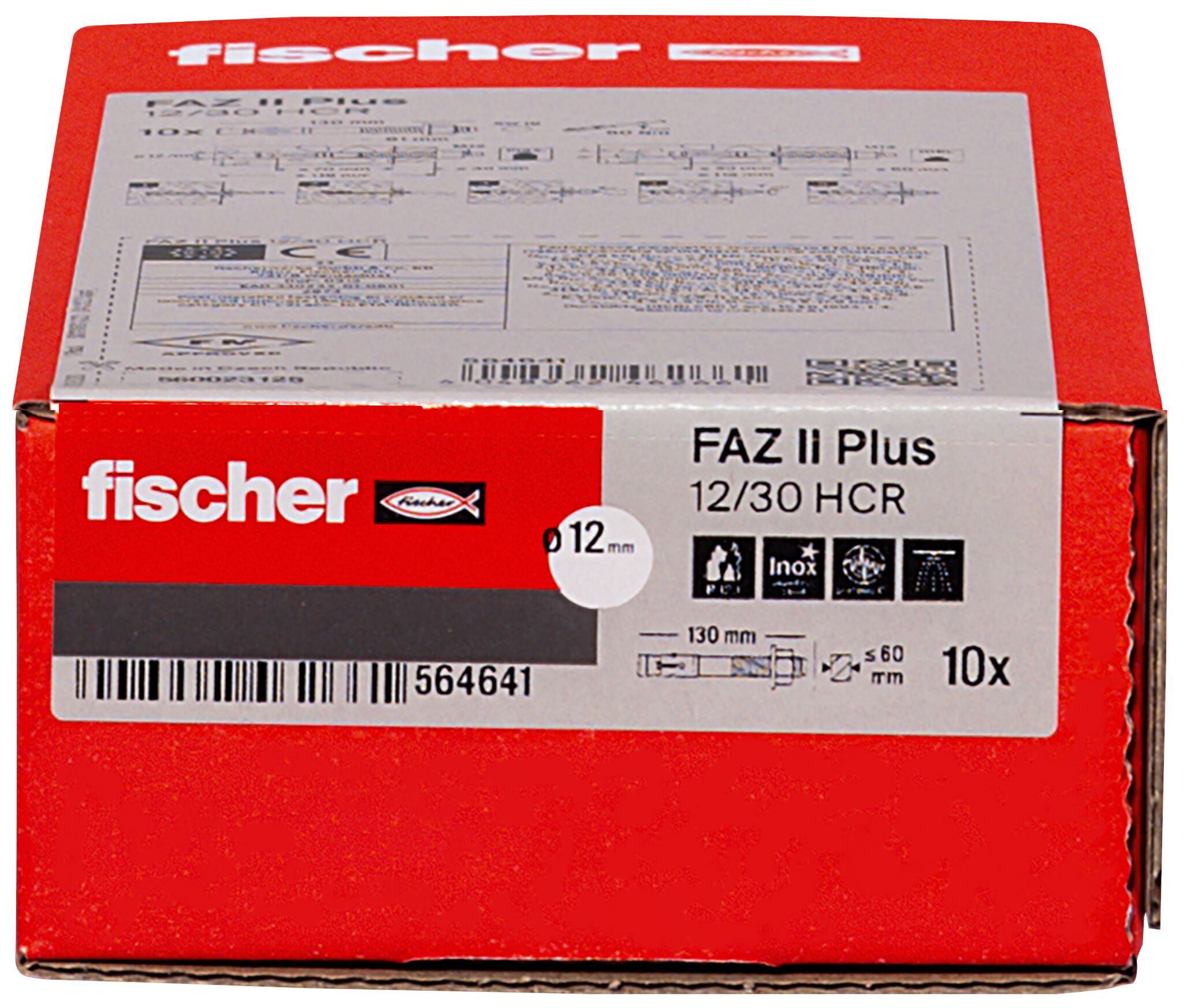 fischer bolt anchor FAZ II Plus 12/30 HCR highly corrosion-resistant steel