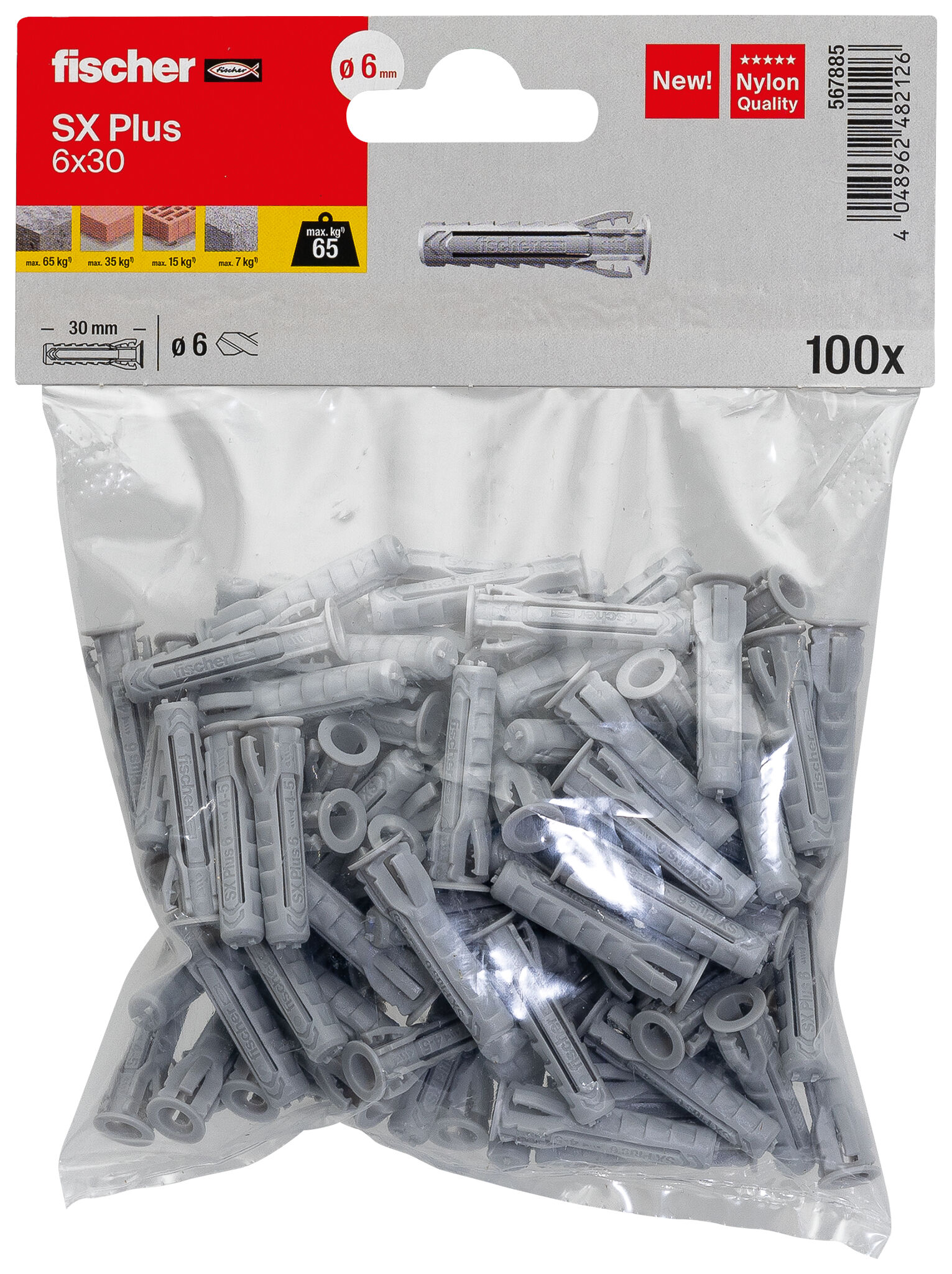 fischer Expansion plug SX Plus 6 x 30