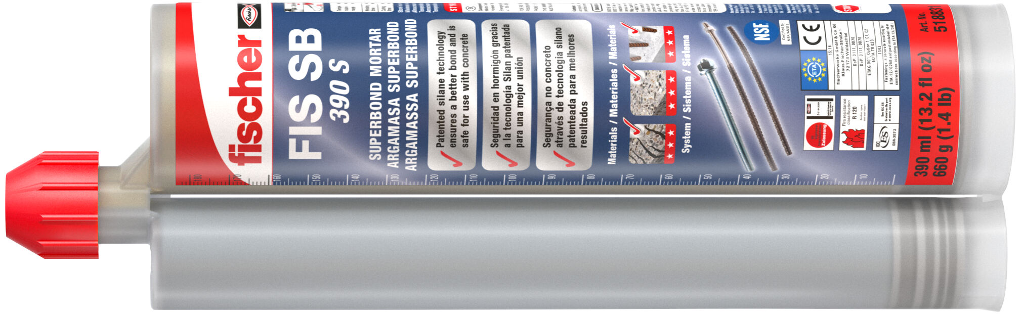 fischer injection mortar FIS SB 390 S