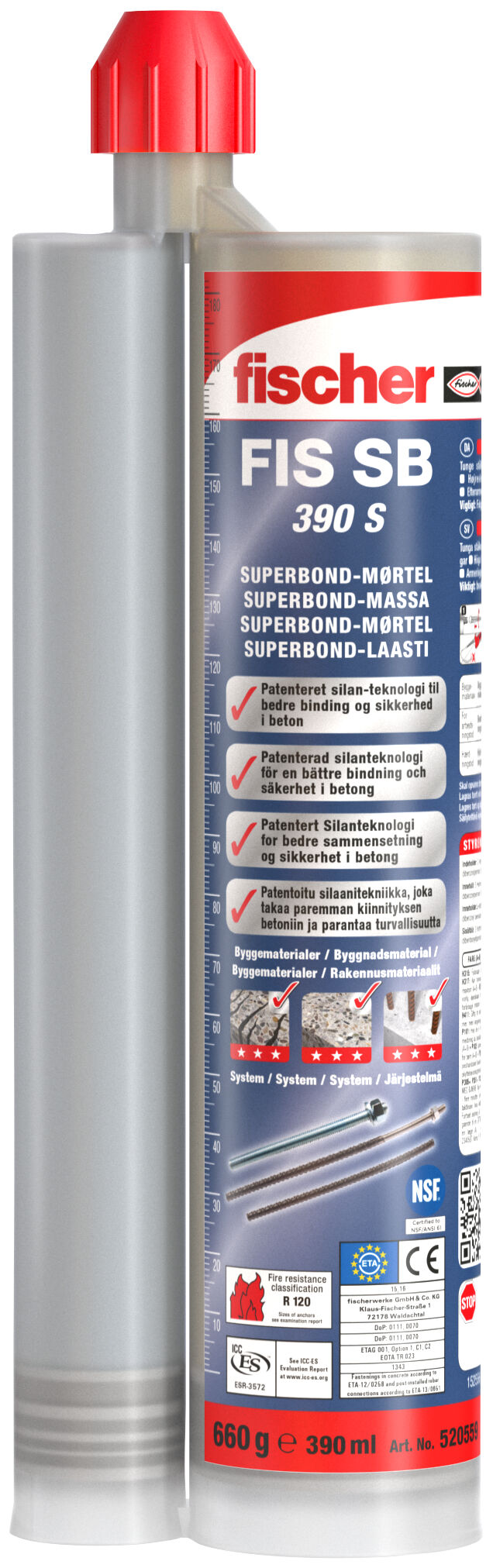fischer injection mortar FIS SB 390 S