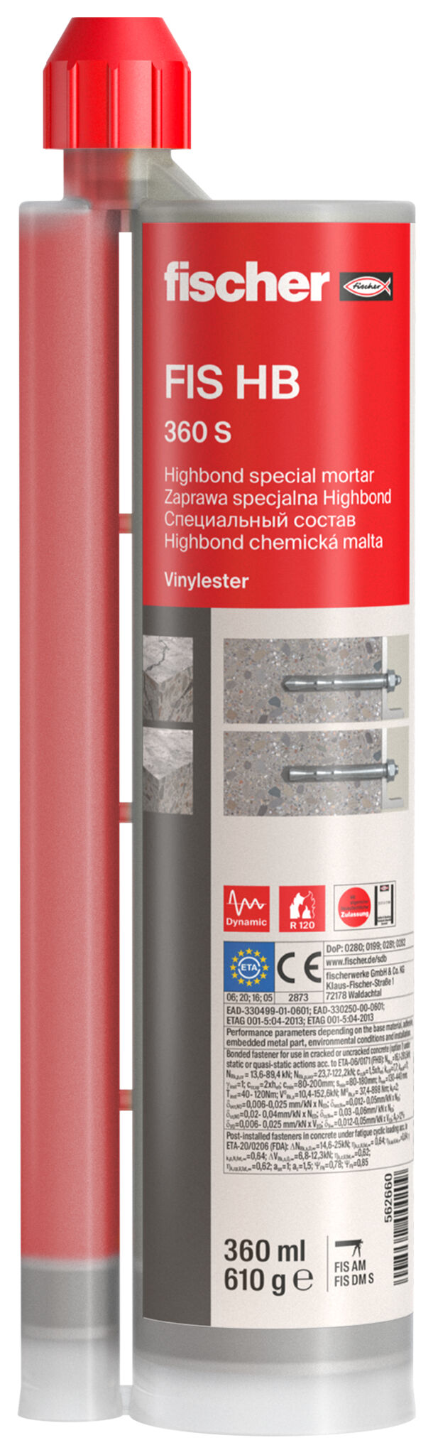 fischer injection mortar FIS HB 360 S