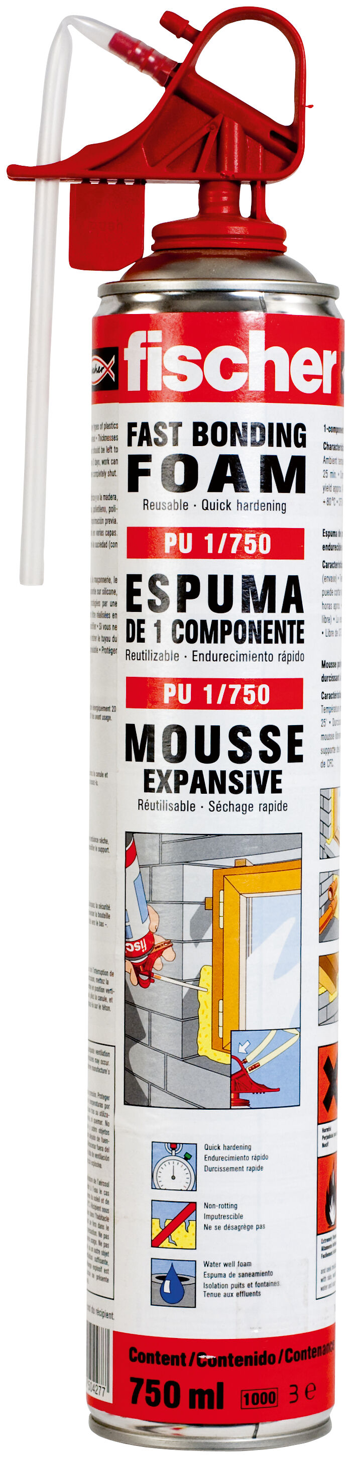 fischer Rapid installation foam PU 1/750 B3