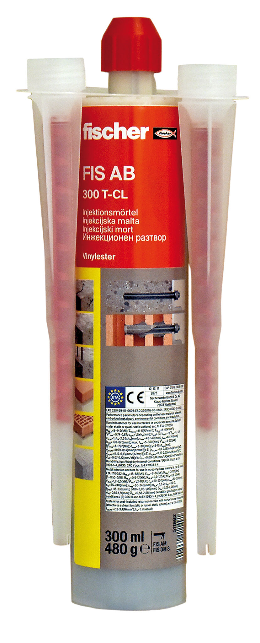 fischer Injection mortar FIS AB 300 T-CL