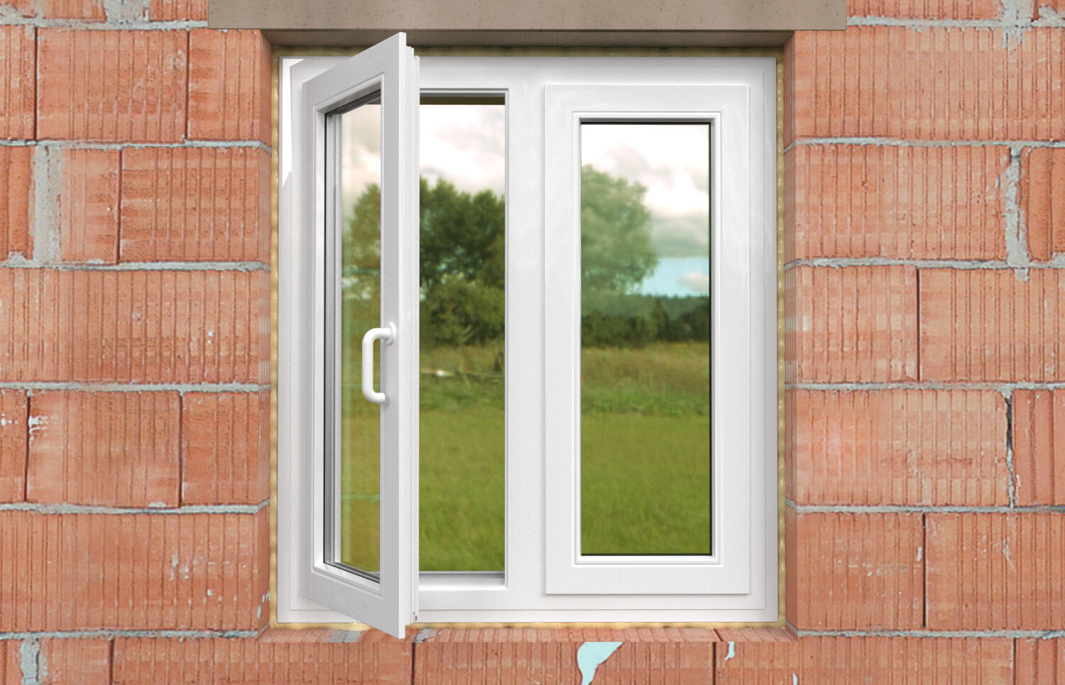 Window frame fixing F-S