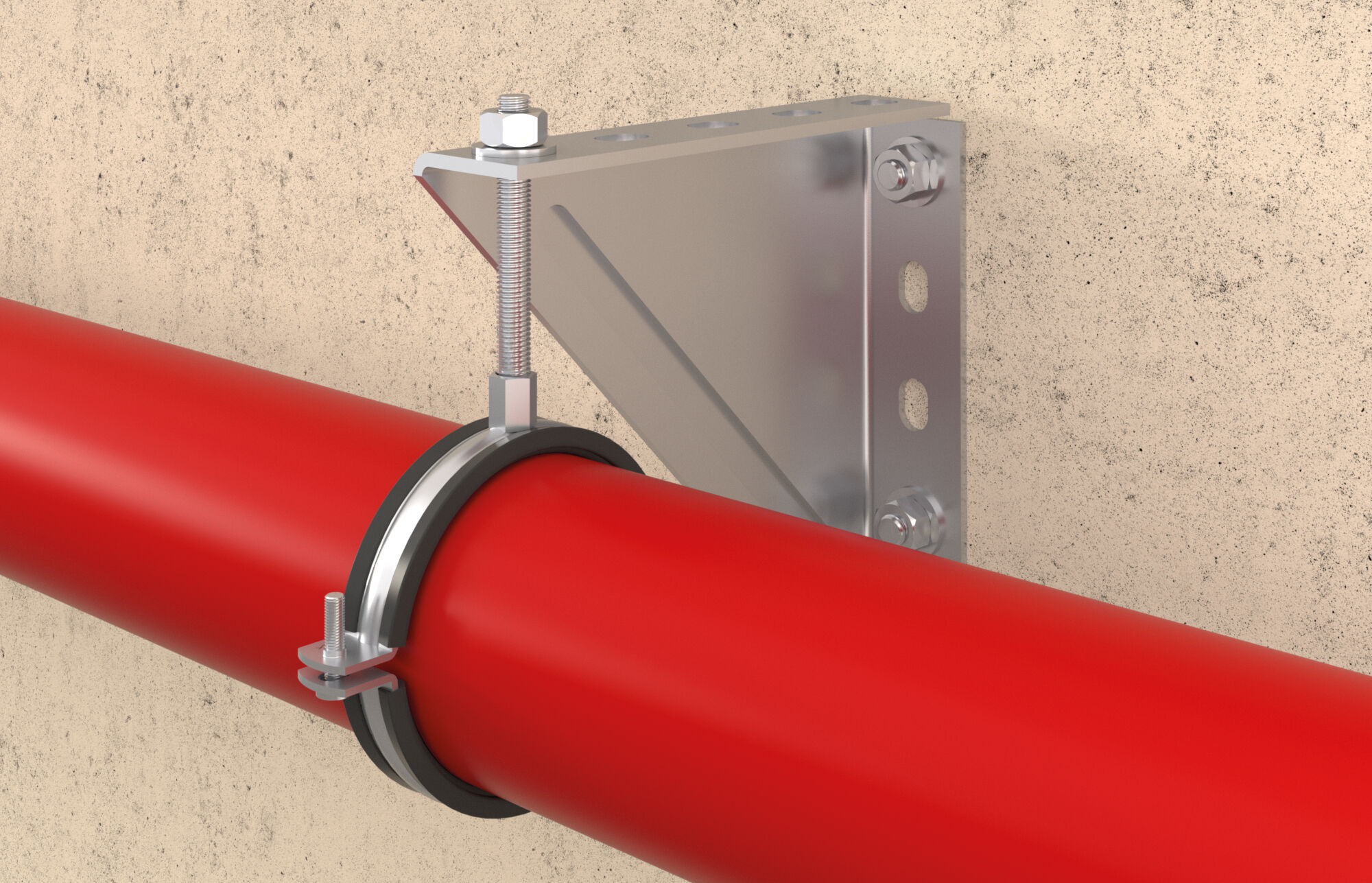 Heavy duty pipe clamp FRSM - metric - fischer international