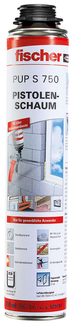 Gun foam Standard PUP S 750 B2 - fischer fixings