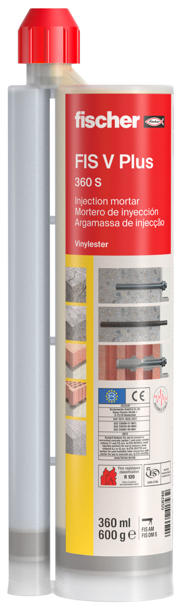 fischer Injection mortar FIS V Plus 360 S
